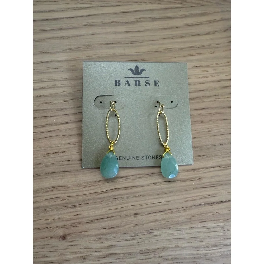 Studio Barse | Jewelry | Nwt Barse Jade Drop Earrings | Poshmark